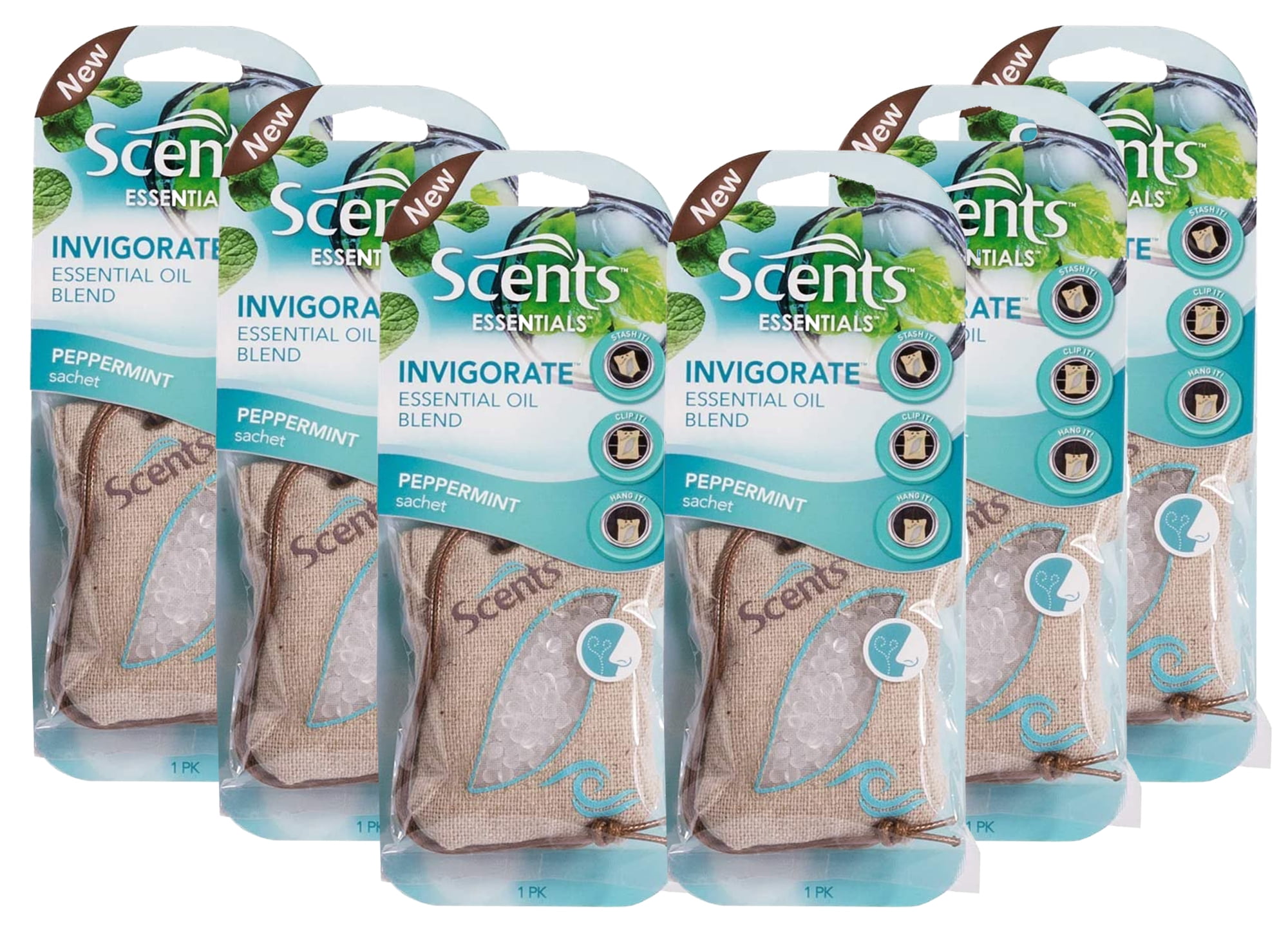 Scents Automotive Essentials Air Freshener: Invigorate, Peppermint ...