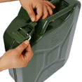 20L Steel Jerry Can Flexible Spout Portable Fuel Tank GREEN - Walmart.com