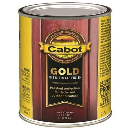 Cabot Samuel 1595982 1 qt. Gold Low Voc Exterior Stain, Cherry ...