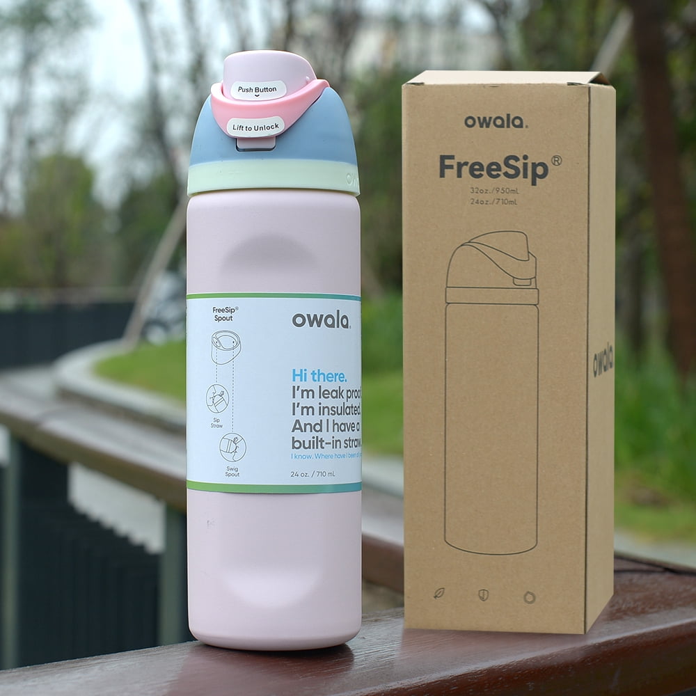 Original Owala Insulated Stainless Steel Water Bottle with Straw, BPA ...