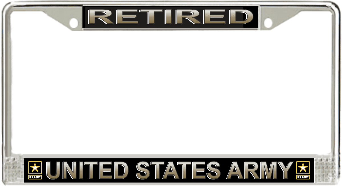 U.S. Army 'Retired' License Plate Frame - Walmart.com
