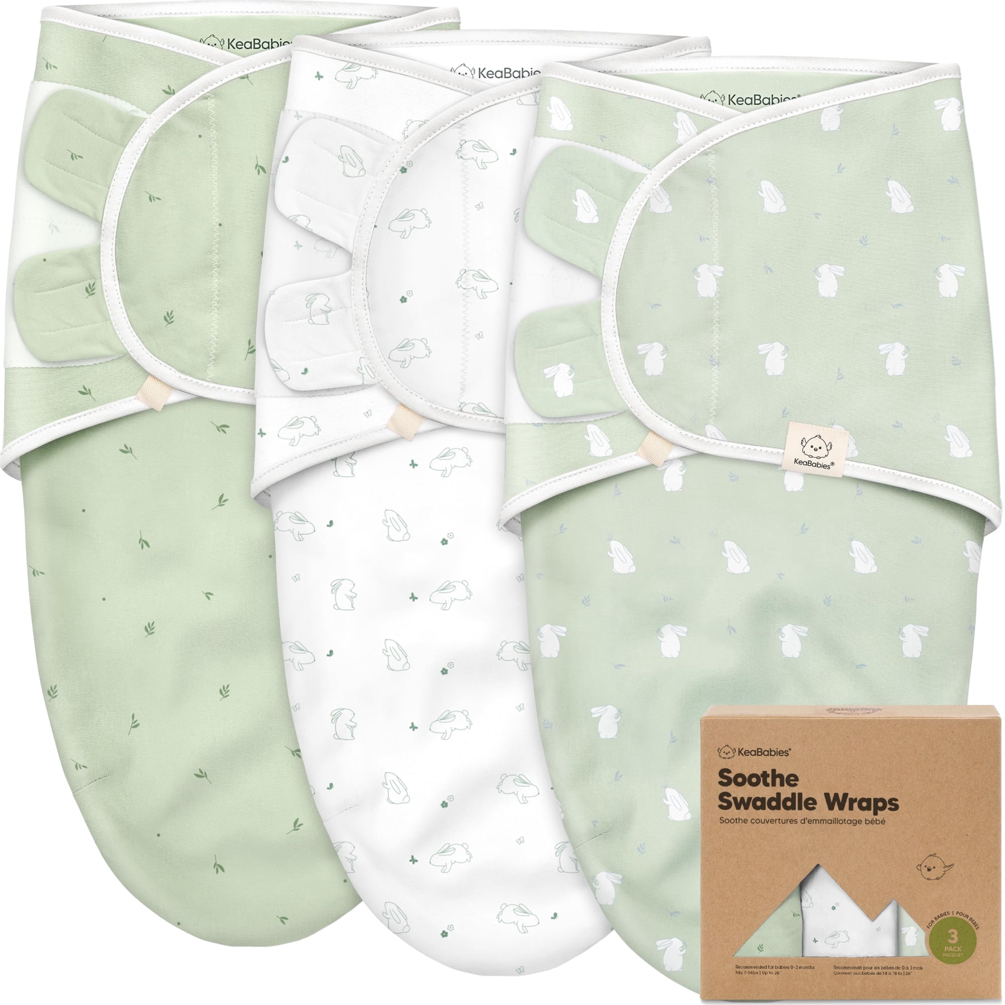 Click here for Keababies 3-Pack Organic Baby Swaddle Sleep Sacks... prices