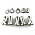 4x Silver Chrome Valve Stem Sleeves Tire Air Cap Covers Car/Truck ...