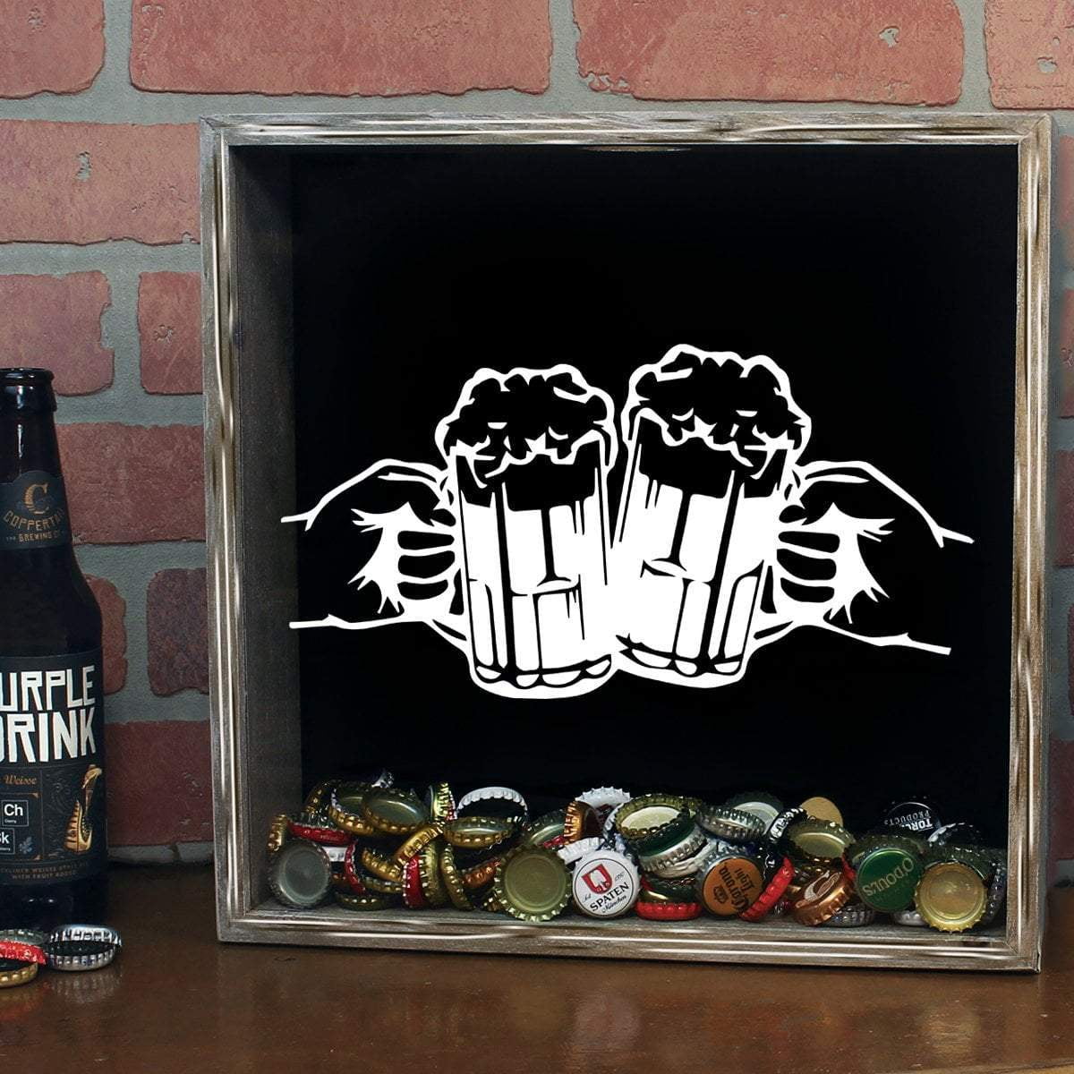 Cheers Beer Cap Shadow Box - Walmart.com