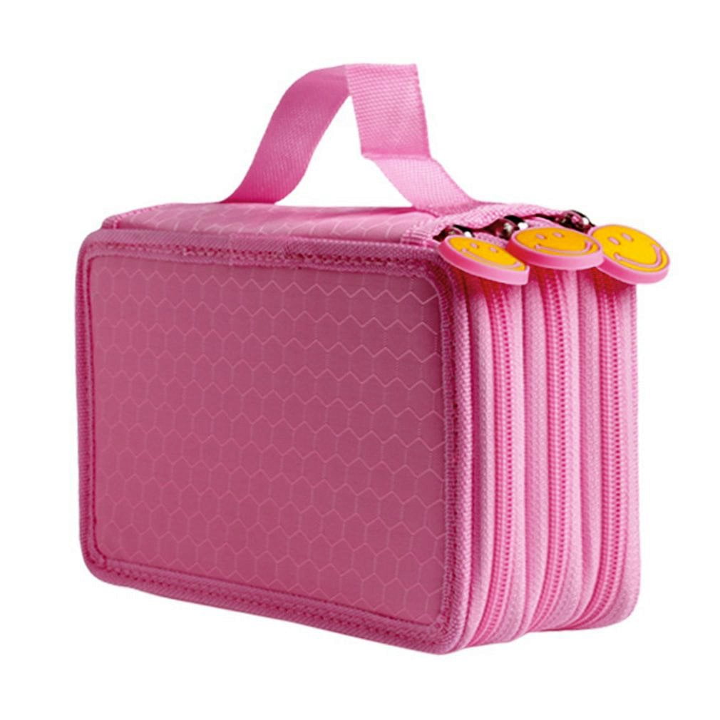 Zipper Pencil Bag Drawing Sketching Pen Case Multilayer 52 Holes ...