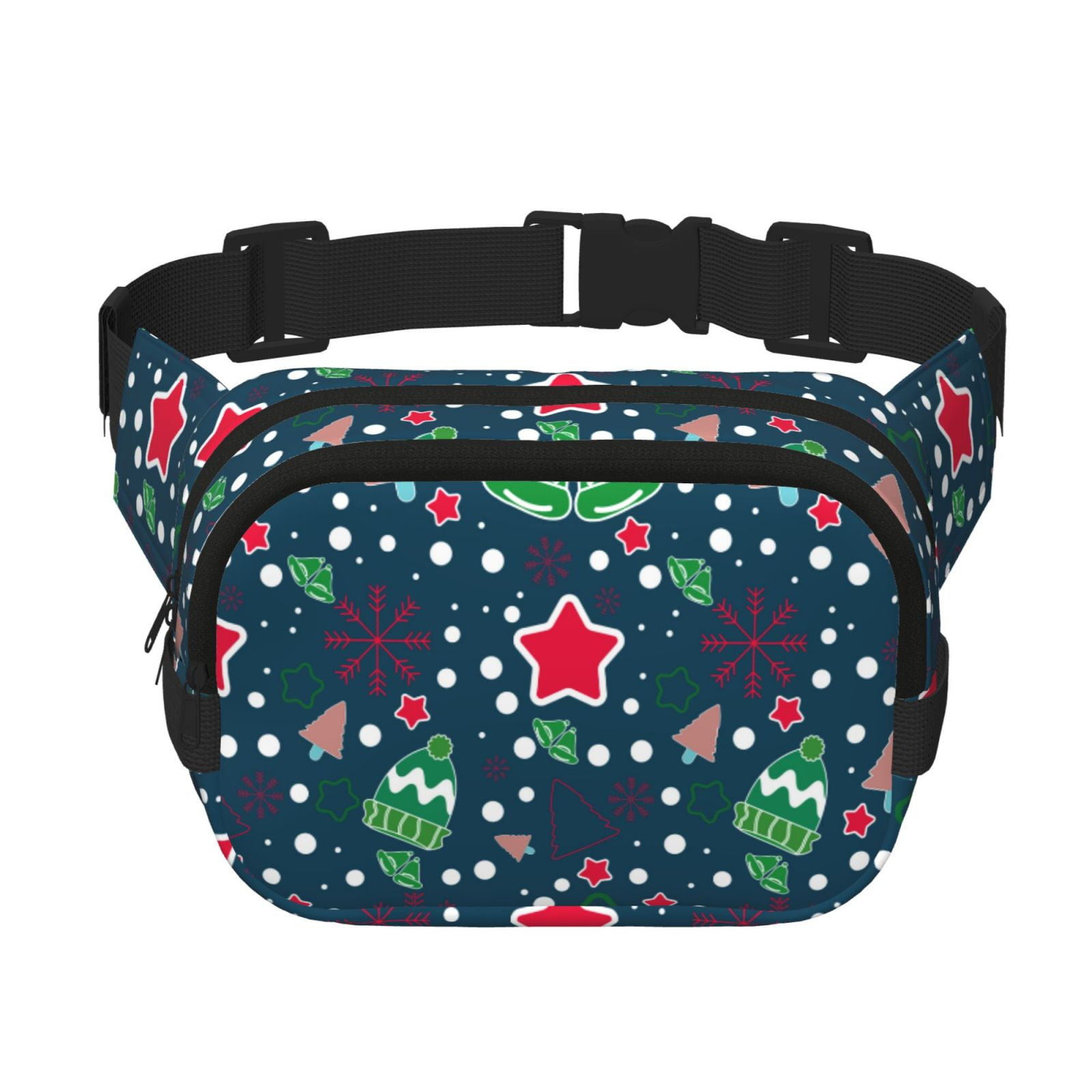 Fotbe Christmas Cangurera Cuadrada con Estampado de Doble Capa, Bolsa ...