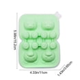 Bear Shape Silicone Ice Cream Popsicle Mold, Mini Ice Cube Tray Maker ...