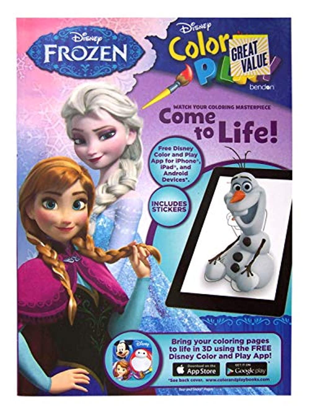 Disney Frozen Color and Play Super Activity Coloring Pad With Stickers ...