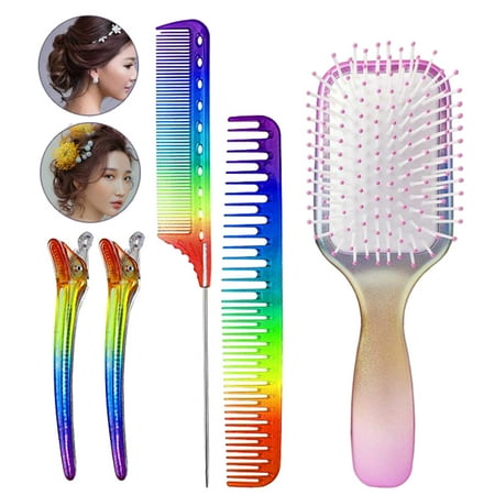 4 Pieces Fine & Wide Hair Combs Set, Pintail Hair Styling Highlighting ...