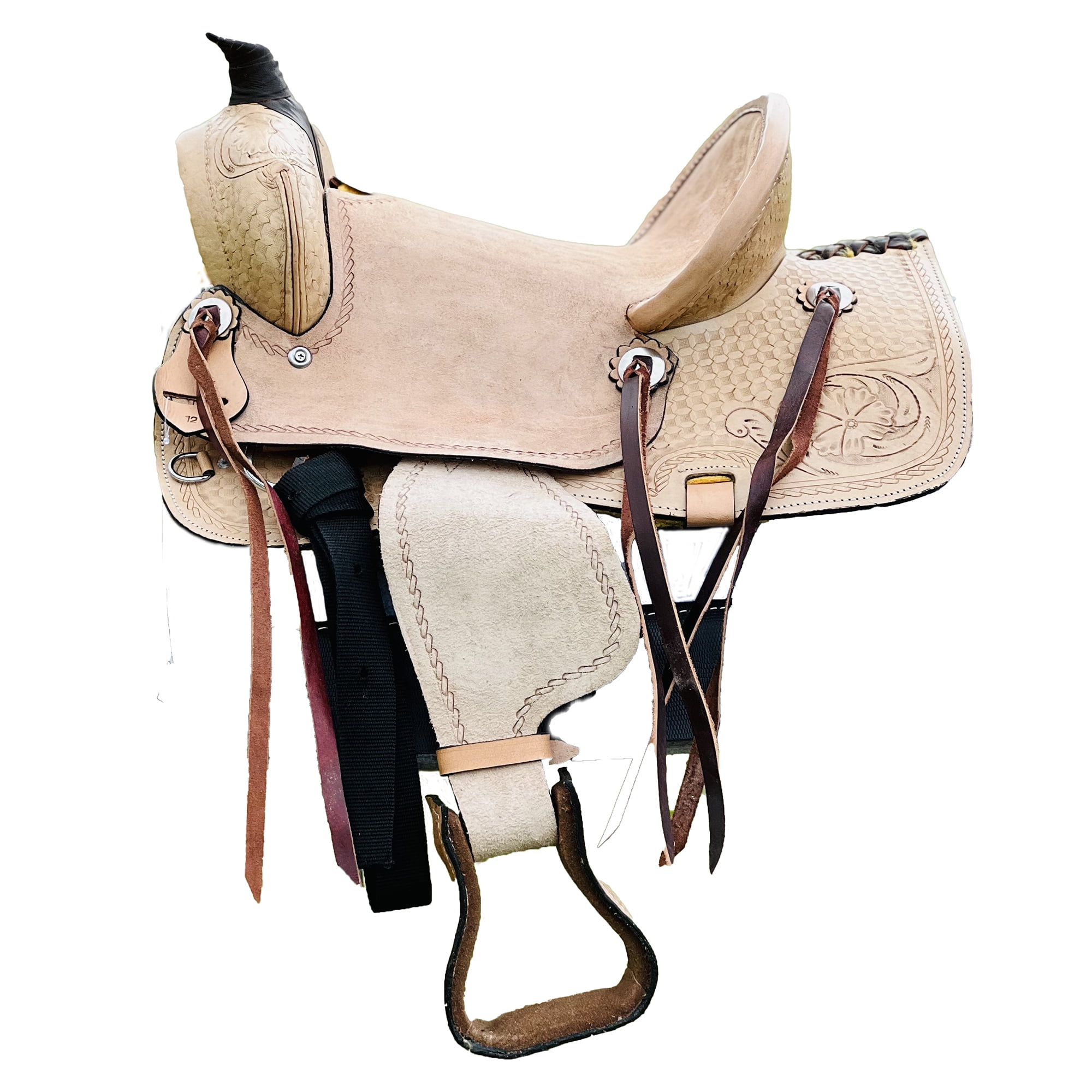 Resistance Kids Western Horse Ranch Saddle - Genuine Leather Saddle ...
