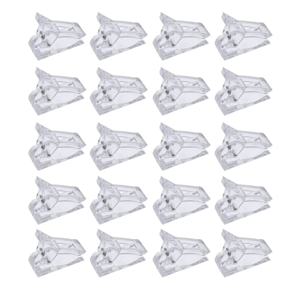 20pcs/set Nail Tips Clip Nail Art Tools DIY Extension Clamp Clips For ...