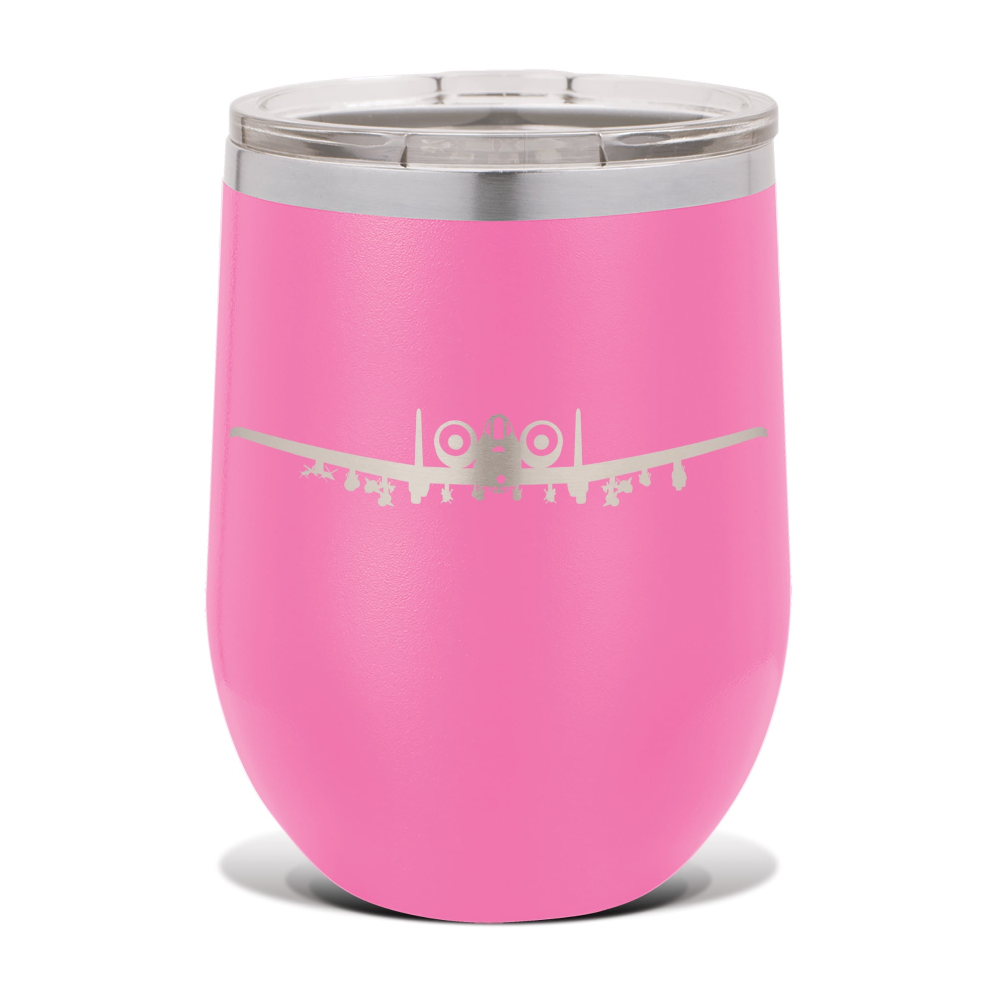 A-10 Thunderbolt II with Pave Penny Pod Wine Tumbler 12 oz - Laser ...