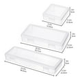 Novelinks 9 Pack Stackable Plastic Storage Box Containers Clear Hobby ...