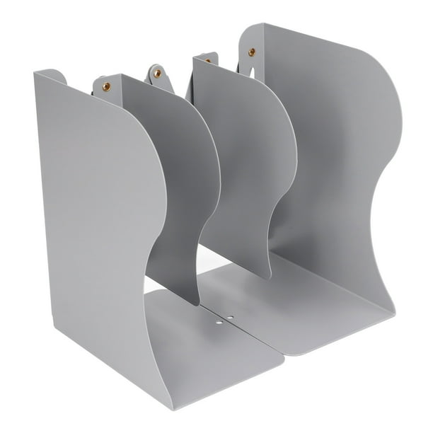 Adjustable Bookends, Decorative Metal Book Ends Heavy Duty Nonskid ...