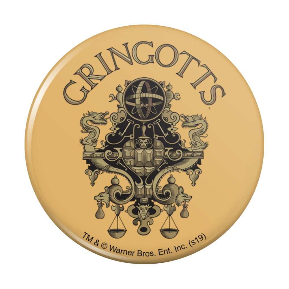 Harry Potter Gringotts Logo Pinback Button Pin - Walmart.com