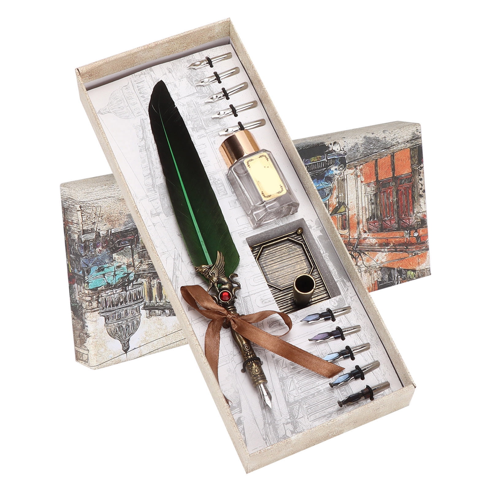 Click here for Super Homeca Writing Ink Set feather Pen Set Vinta... prices