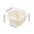 50 Pack Square Dessert Boxes with Clear Lids, Takeout Bakery Box for ...