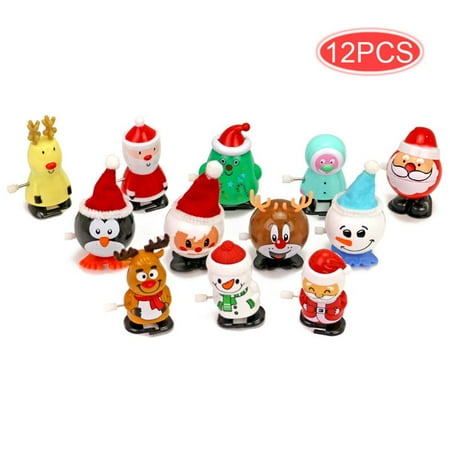 QualitChoice 12PCS Christmas Wind Up Toys Assorted Small Toys for Kids ...