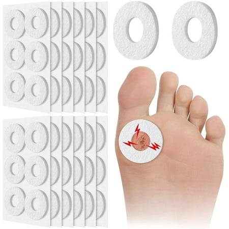 HEIBIN72 Pieces Felt Callus Cushions Round Callus Pads for Feet, Soft ...