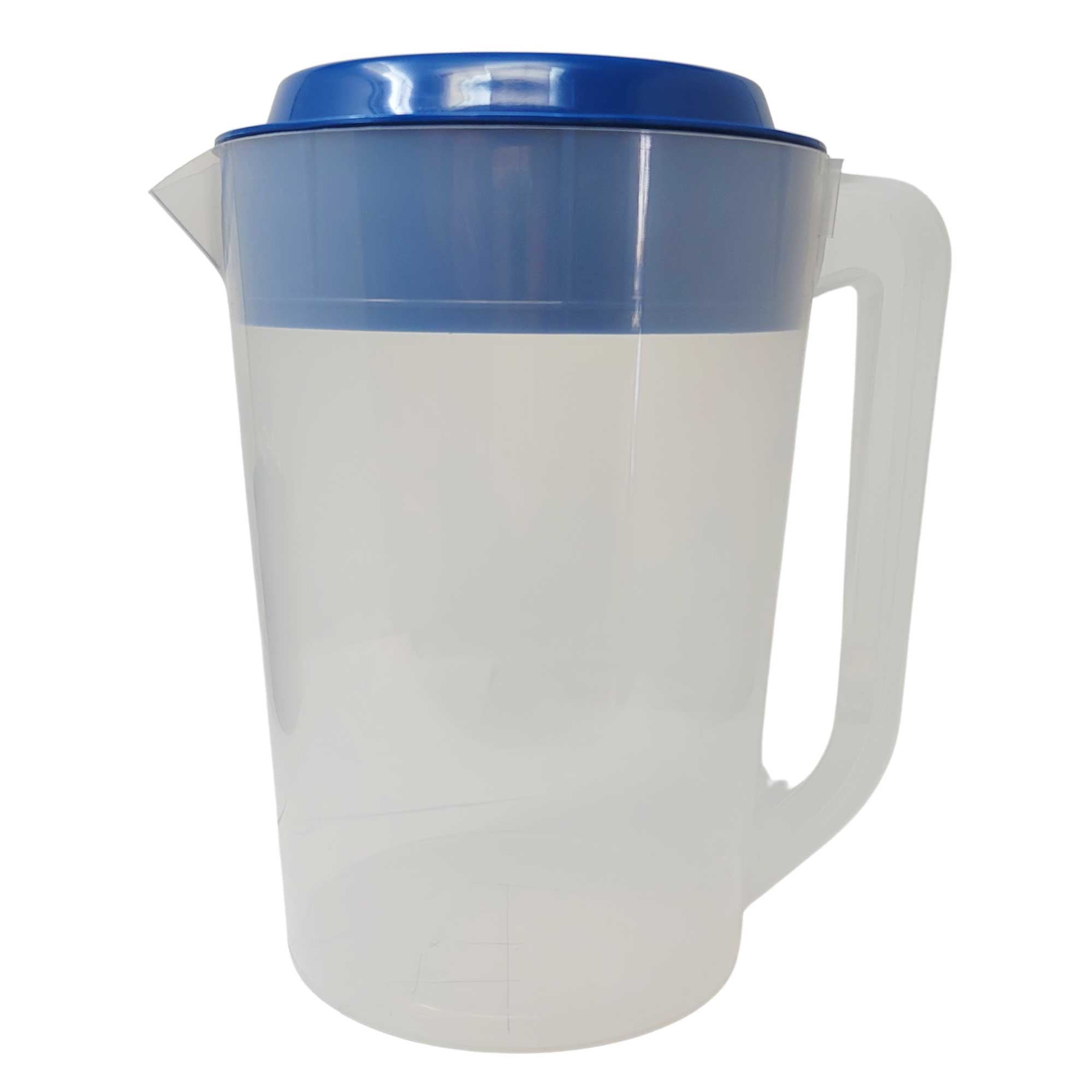Pitcher 1 Gallon 4 Liter Blue Lid BPA Free Water Juice Drinks Made in ...