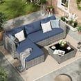 ELPOSUN Modular Patio Furniture Set 5 Pieces Outdoor Sectional Couch ...
