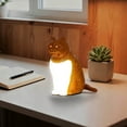 AuroraX Portable Cute Cat Bedside Lamp Rechargeable Table Lamp Cordless ...
