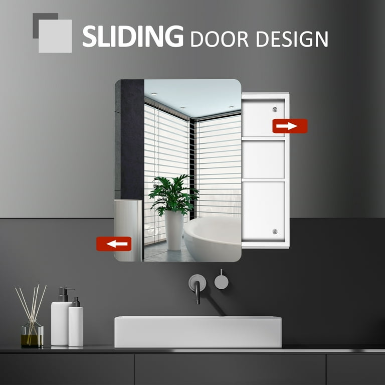 Bathroom Sliding Mirror Cabinet