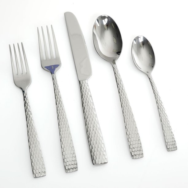 Gibson Elite 94228.2 Braid 20 Piece Flatware Set - Silver - Walmart.com ...