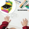 Scratch Notes Paper Box, 100 Rainbow Sheets with Scratch Pen for All ...