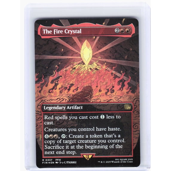 FINAL FANTASY The Fire Crystal (Borderless) Foil Rare #337 - Walmart.com