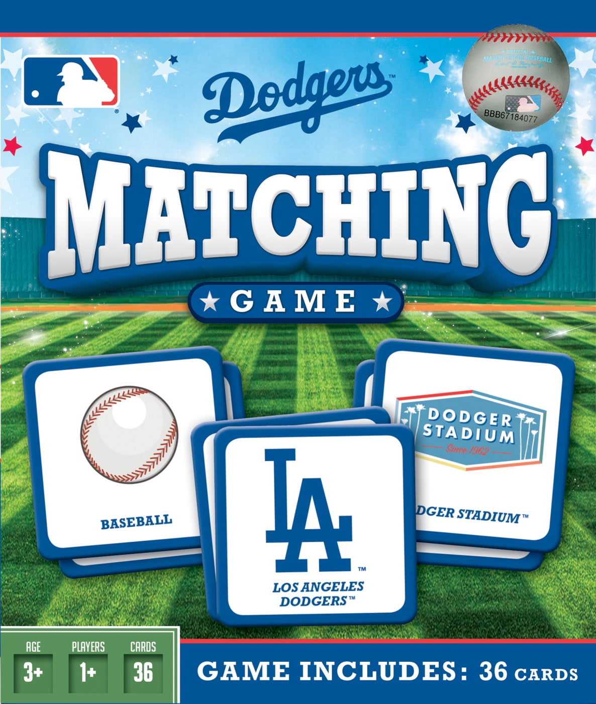 MasterPieces Officially Licensed MLB Los Angeles Dodgers Matching Game ...