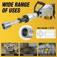 Ground Rod Driver, 65A Shank T-Post Driver for 1-3/16" Hex Jackhammers ...