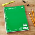 Pen + Gear Wide Ruled 5-Subject Notebook, 8" x 10.5", Green, 180 Sheets ...