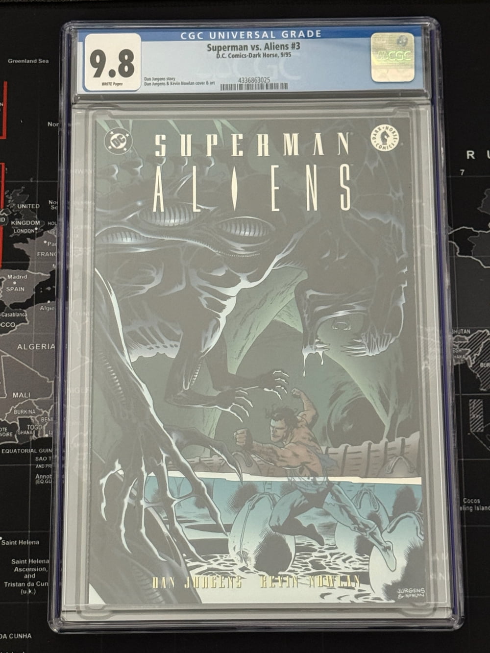 Superman vs. Aliens #3 - CGC 9.8 Comic Book - Walmart.com