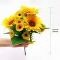 13 Heads Artificial Sunflower Bouquet Silk Sunflower Wedding Flower