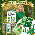 Happy St Patricks Day House Garden Flags,Shamrock Buffalo Check Plaid ...