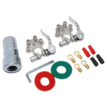 4 Way Battery Terminal, Universal Quick Release Brass Steel Top Post ...