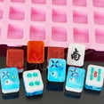 Creative Mahjong Silicone Mould DIY Crafts Jewelry Tool Crystal Epoxy ...