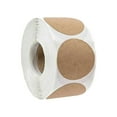500pcs Roll Of Brown Round Craft Sticker Adhesive Labels For Craft ...
