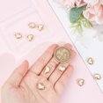1 Box 10Pcs 304 Stainless Steel Pendants with Shell Heart Golden ...