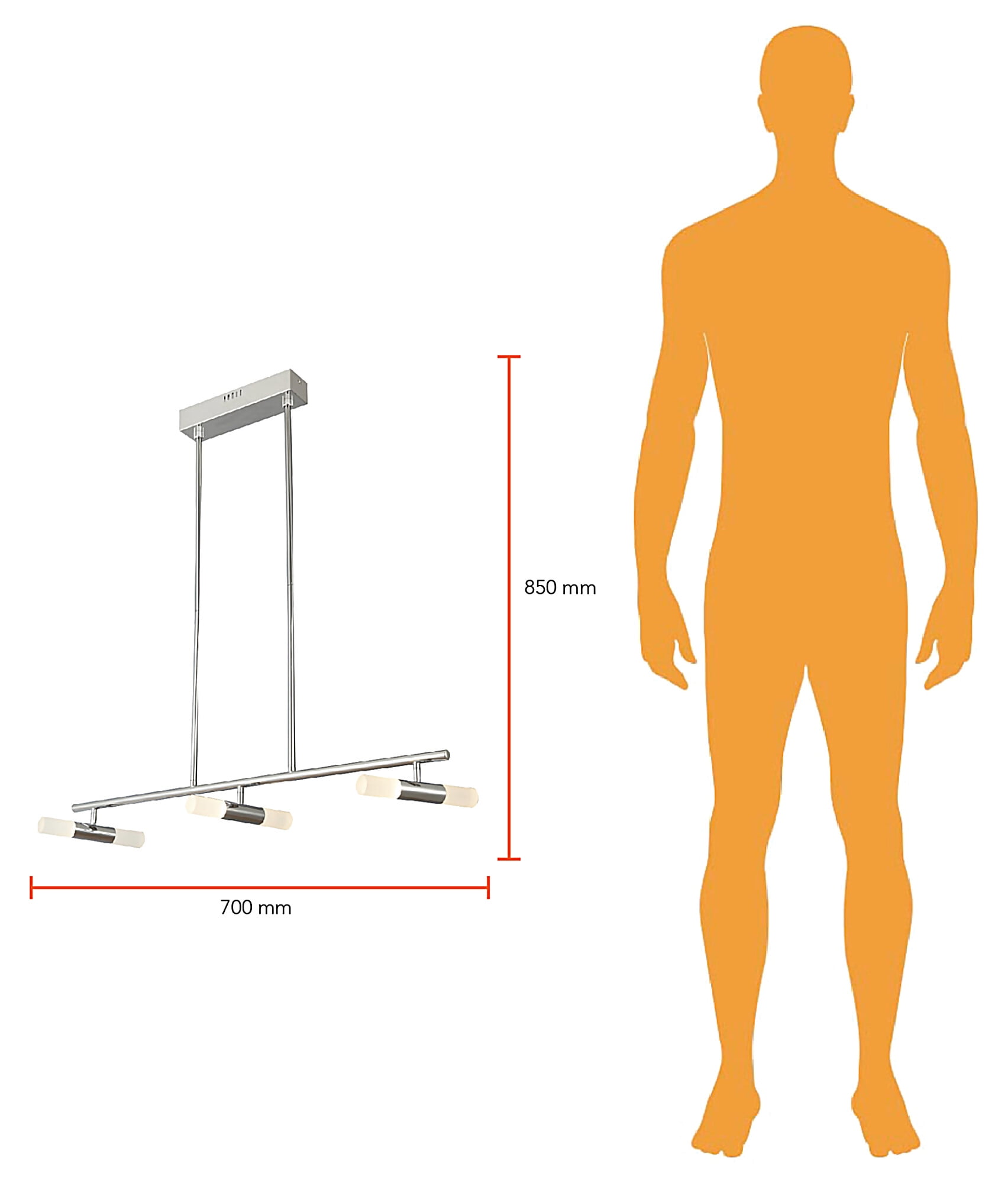 Lámpara Colgante LED Tecnolite HOME 18w Bengala Cromo | Bodega Aurrera en línea