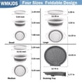 3Pack Collapsible Kitchen Colanders with OverSink Draining Tray ...