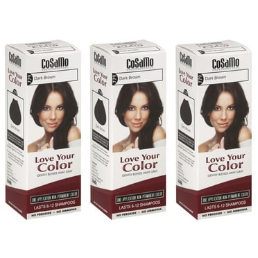 CoSaMo Love Your Color Non Permanent Hair Color, Dark Brown, 1 Count ...