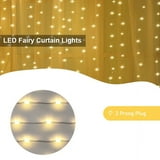 Perfect Holiday 480 LED Cluster Curtain Fairy Lights Plug in - Warm ...