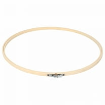 16 Pieces 8 Inch Wooden Round Embroidery Hoops Adjustable Bamboo Circle ...