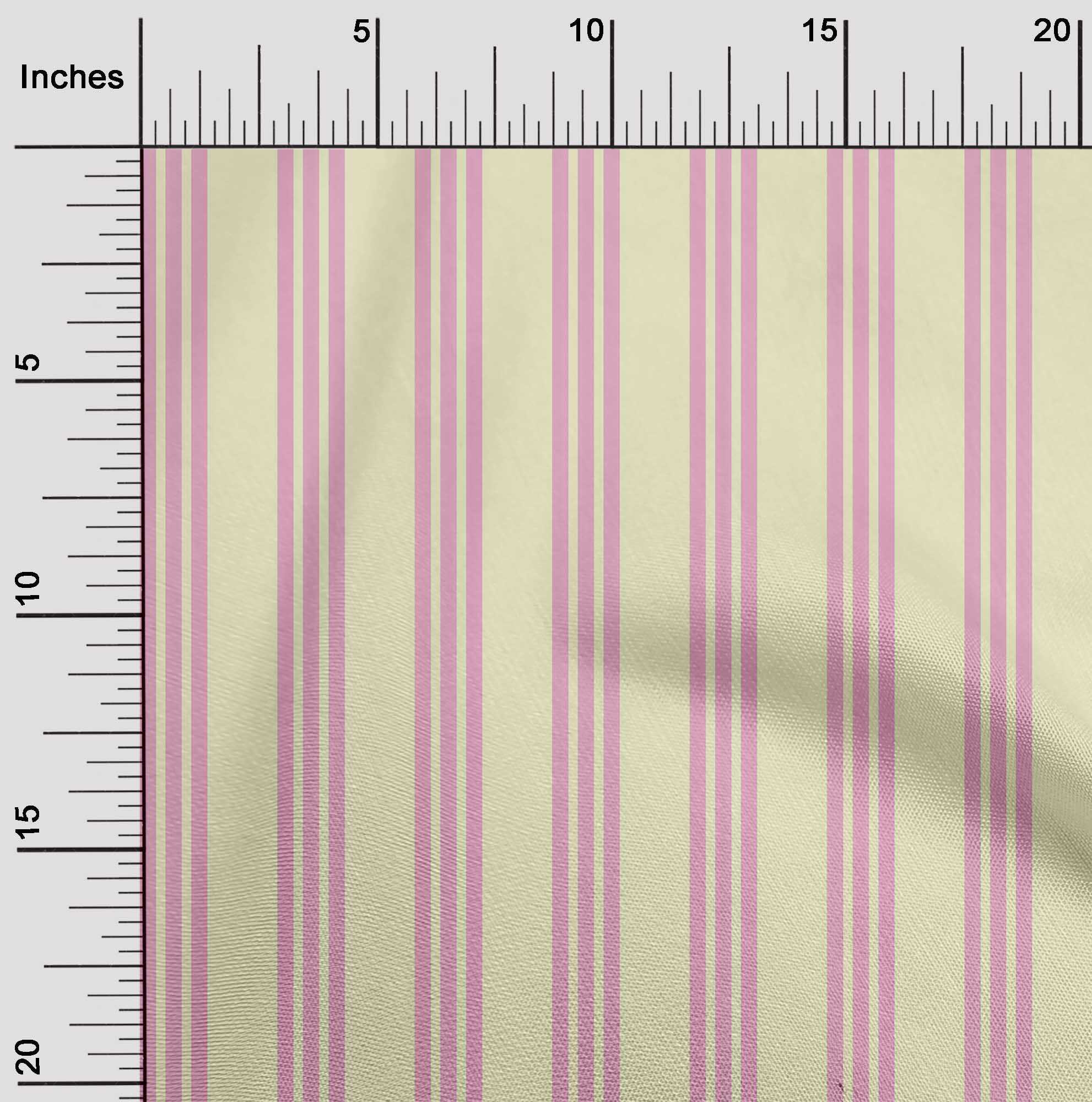 oneOone Organic Cotton Voile Fabric Vertical Stripe Fabric Prints By ...