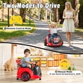 East doll 12V Electric Ride on Toy with LED Screen, Push Car for ...
