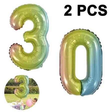 Number 3+0 Gradient 40 Inch Balloon Giant Balloons Prom Balloons Helium ...