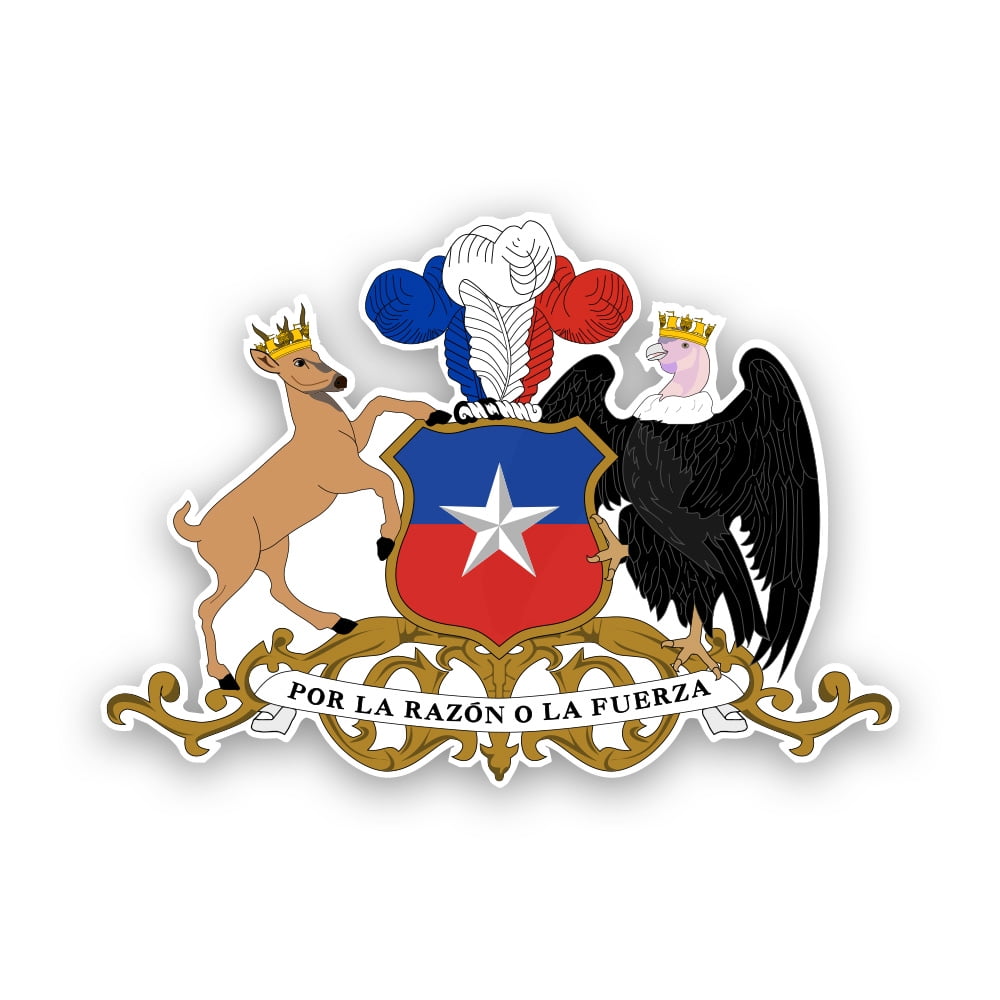Chilean Coat of Arms Sticker Decal - Self Adhesive Vinyl - Weatherproof ...