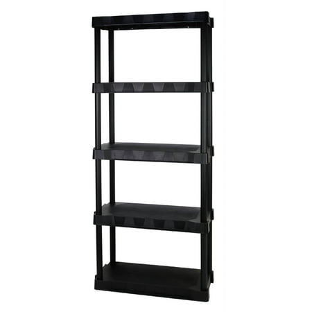 Hyper Tough 5-Shelf Plastic Shelving Unit 30" (W) x 13.88" (D) x 73.9 ...